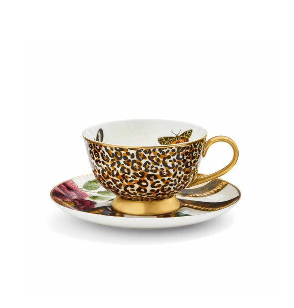 Creatures of Curiosity Leopard and Snake Teacup and Saucer – Love & Hemlock